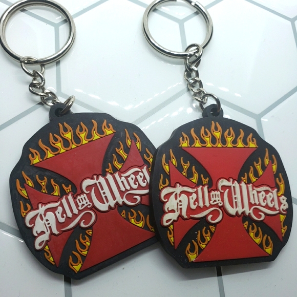 Hot Topic | Accessories | Motorcycle Set Of Two Keychains Wheels | Poshmark